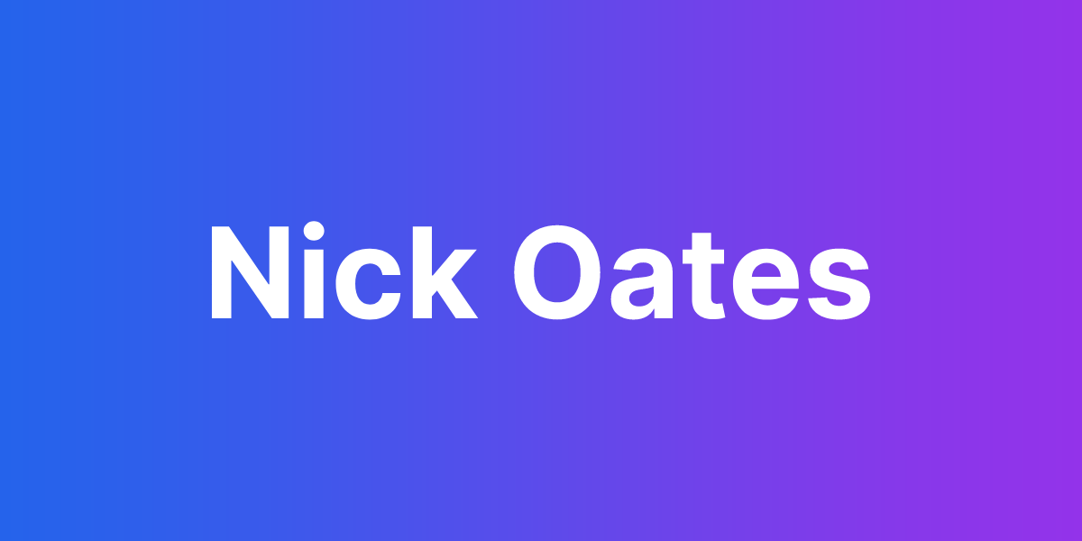 Nick Oates